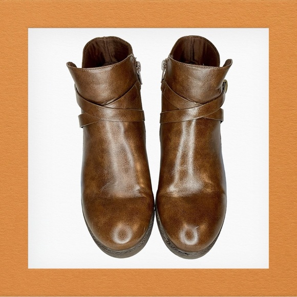 BareTraps | Shoes | Baretraps Yadda Bootie Brown With Buckle Details ...